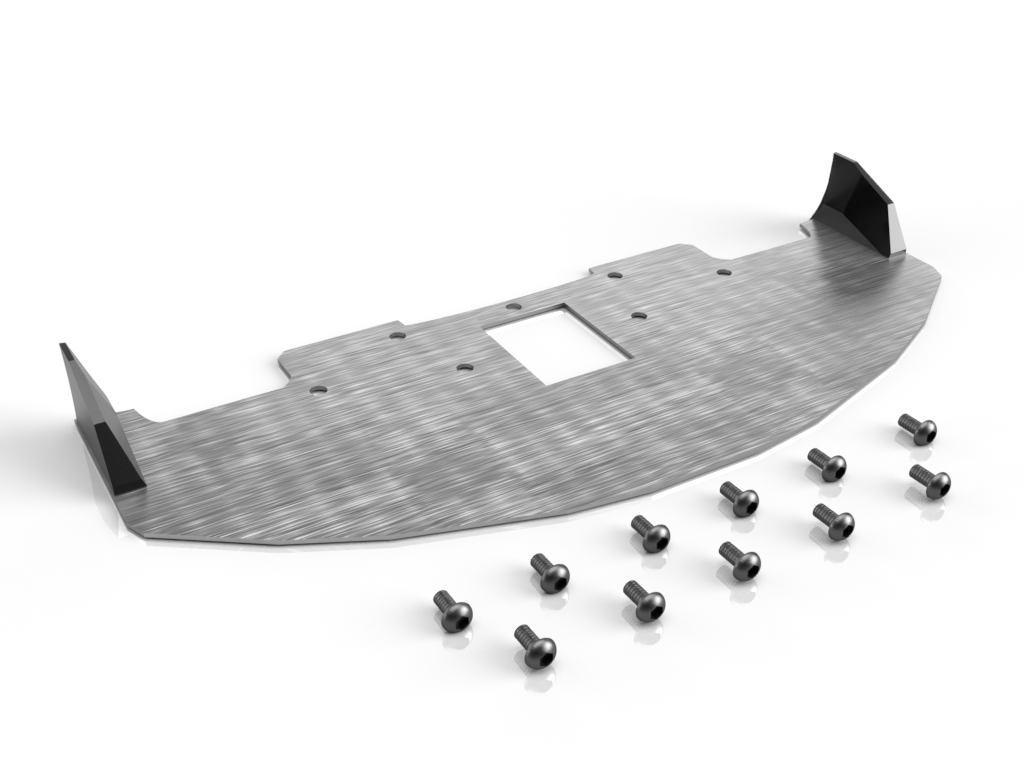 Traxxas Toyota Supra Front Splitter Full Metal With Side Lips + Hardwa ...