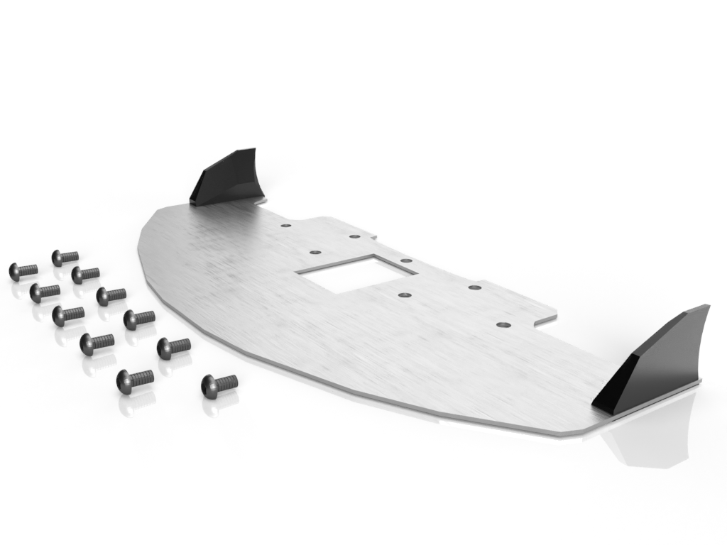 Traxxas Toyota Supra Front Splitter Full Metal With Side Lips + Hardwa ...