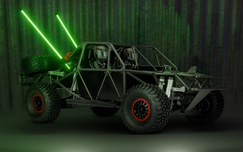 Whip Lights for Traxxas UDR 1/7 Plug & Play Quick Mount Non Destructiv ...