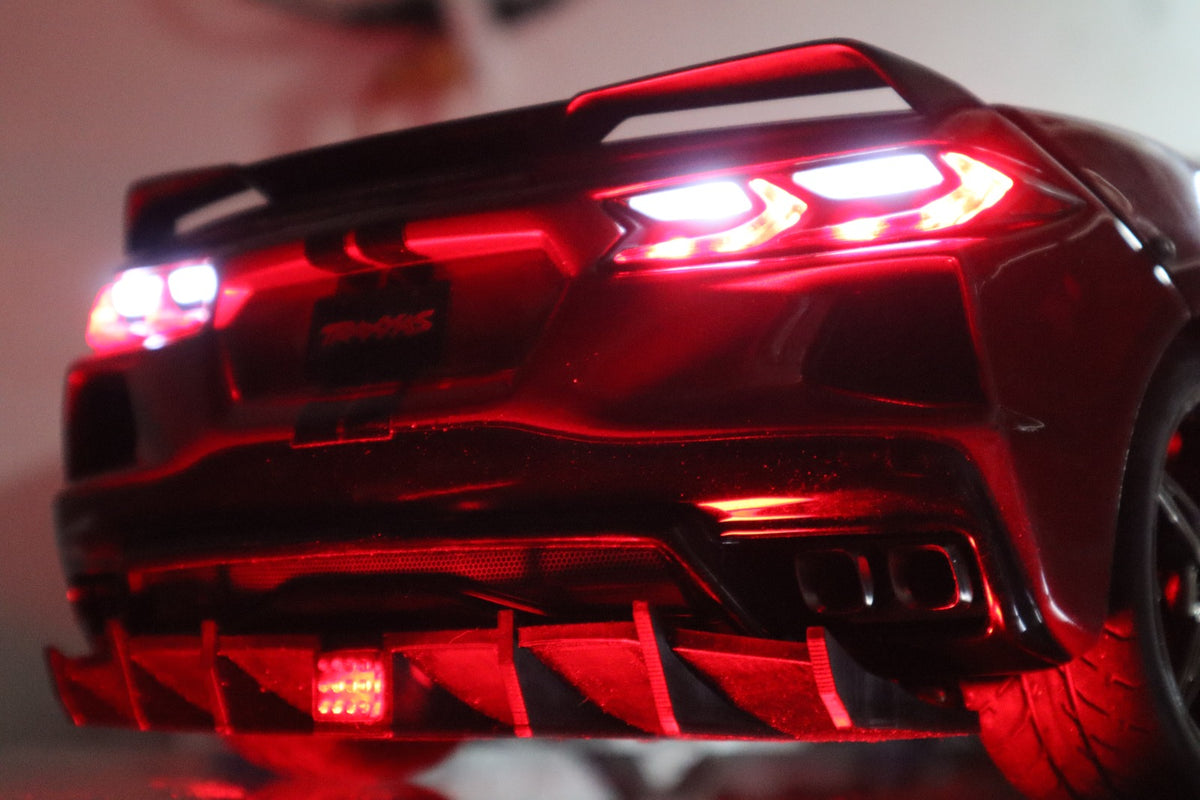 Rear Diffuser Fully Functional With F1 Style Tail Lights for Traxxas C ...