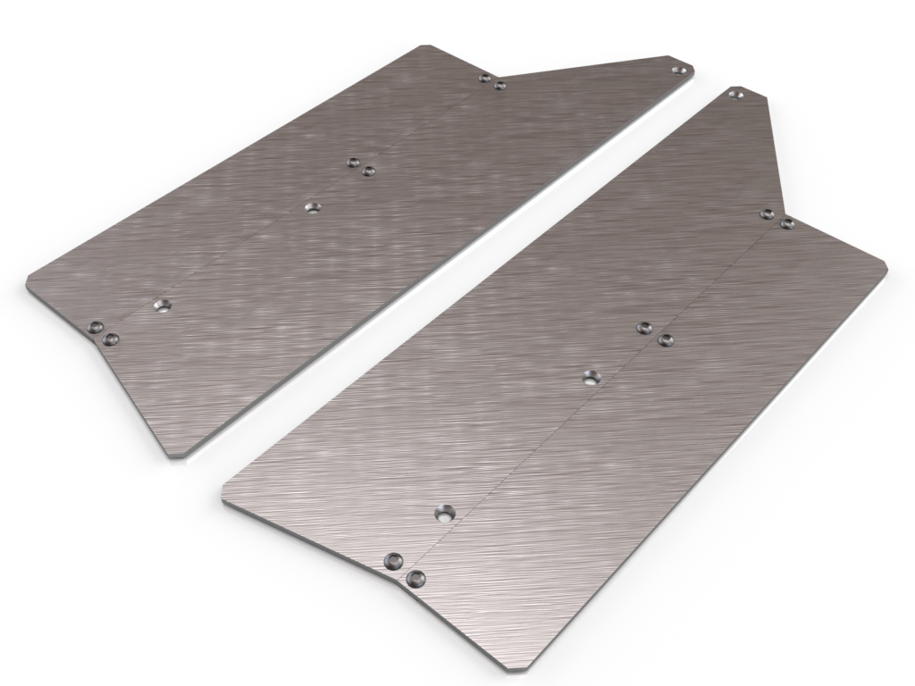 Side Skirts + Skid Plates for Traxxas Slash Mustang & Chevrolet High S ...