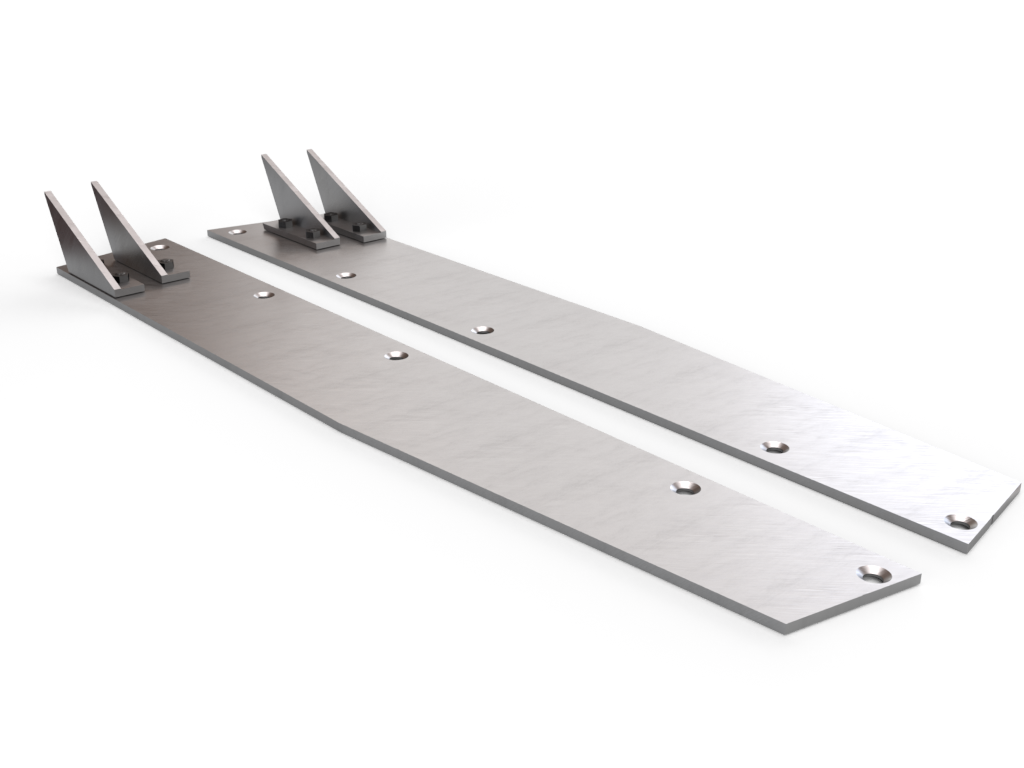 Arrma Limitless V1/V2 Side Skirts with Rear Air Vortex Generators Alum ...