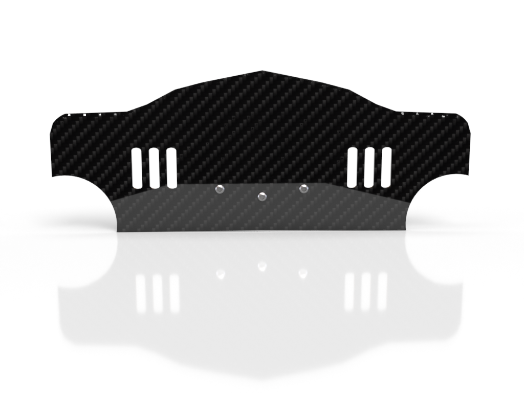 Carbon Fiber Front Splitter for 1/16 1970 Chevelle 2WD Mini No Prep Dr ...