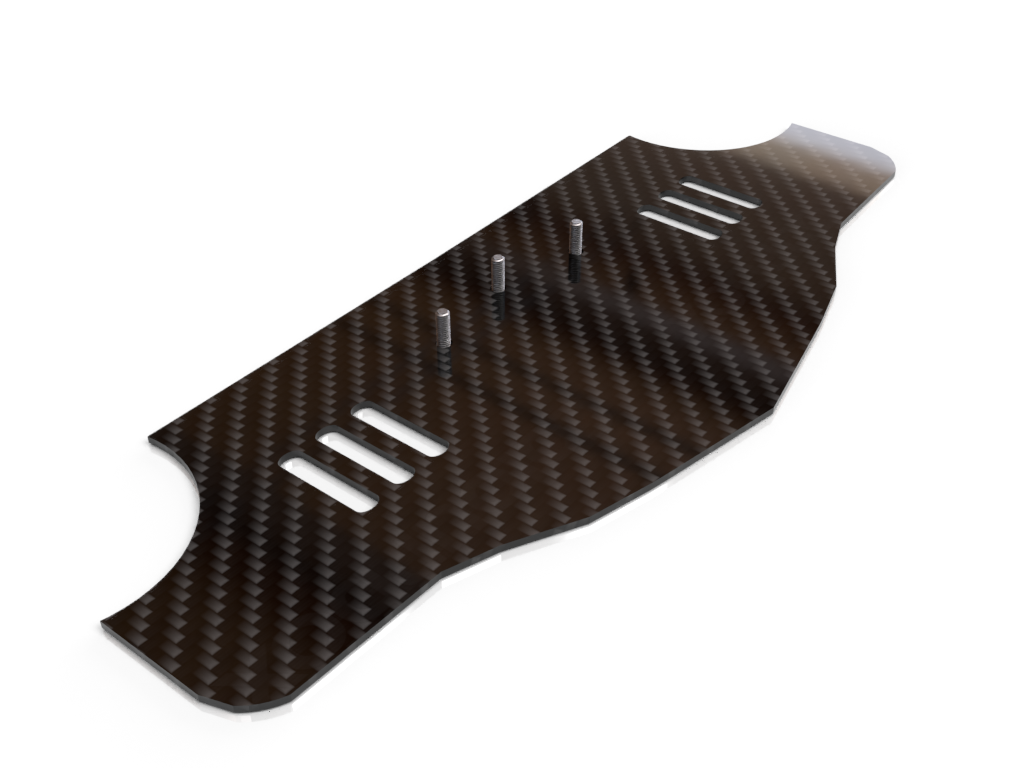 Carbon Fiber Front Splitter for 1/16 1970 Chevelle 2WD Mini No Prep Dr ...