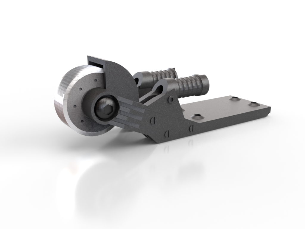 Losi Mini T and Mini B Wheelie Bar Fixed Height Steel Wheel Ball Beari ...